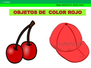25 objetos de color rojo | PPTX