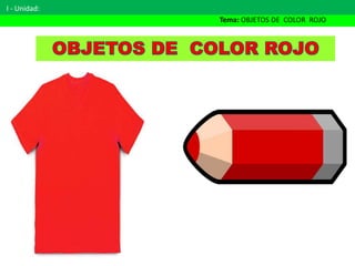 25 objetos de color rojo | PPTX