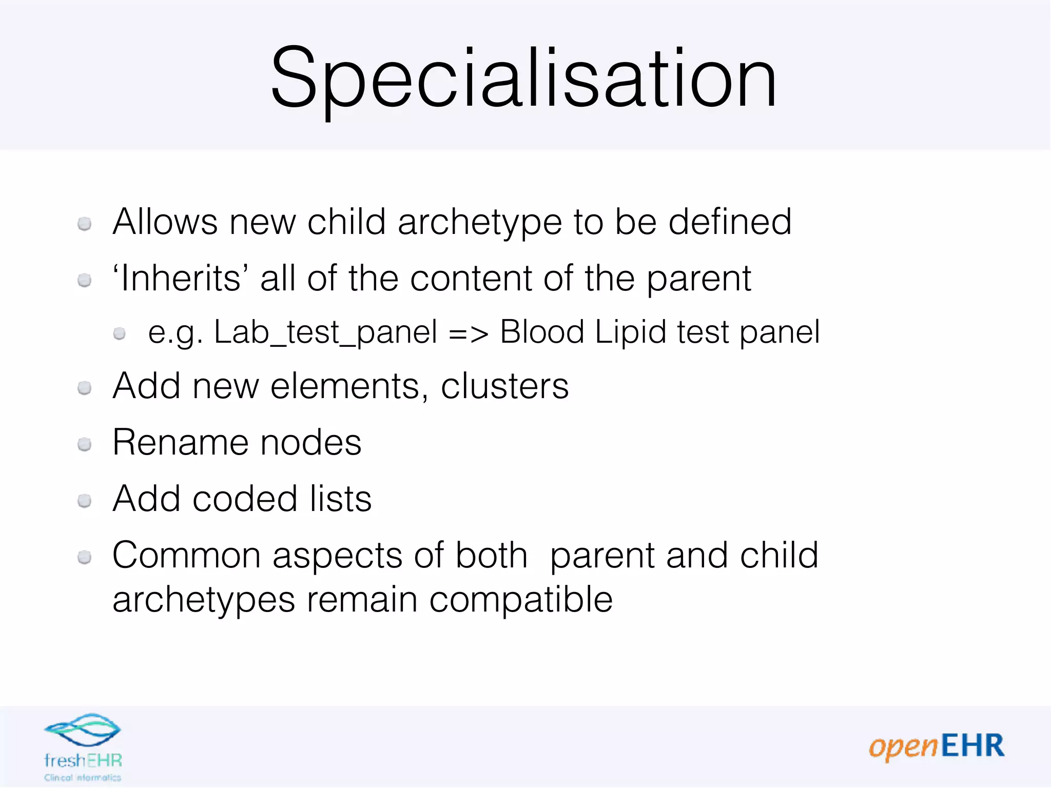 2 5 open_ehr archetypes specialisation | PPT