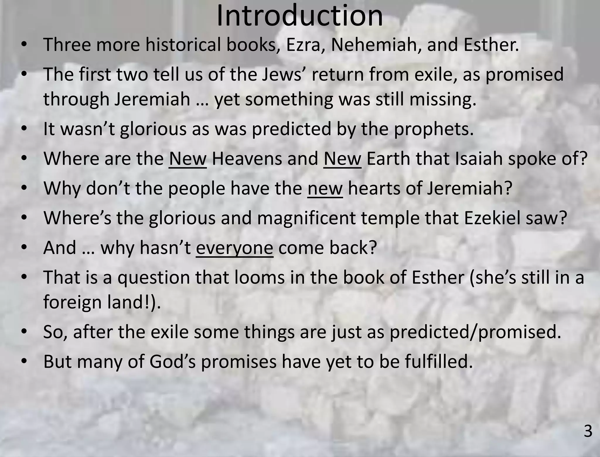 Session 25 Old Testament Overview - Ezra, Nehemiah, and Ester | PPTX