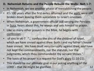 Session 25 Old Testament Overview - Ezra, Nehemiah, and Ester | PPTX