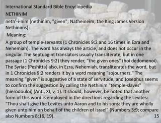 Session 25 Old Testament Overview - Ezra, Nehemiah, and Ester | PPTX