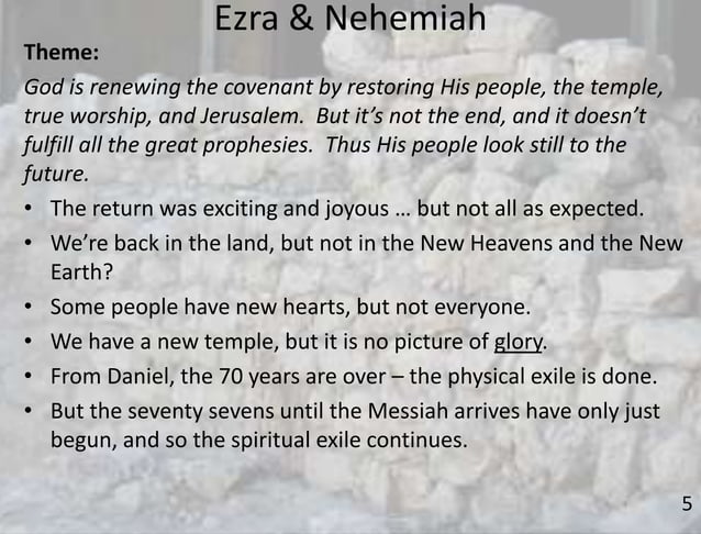 Session 25 Old Testament Overview - Ezra, Nehemiah, and Ester | PPTX ...