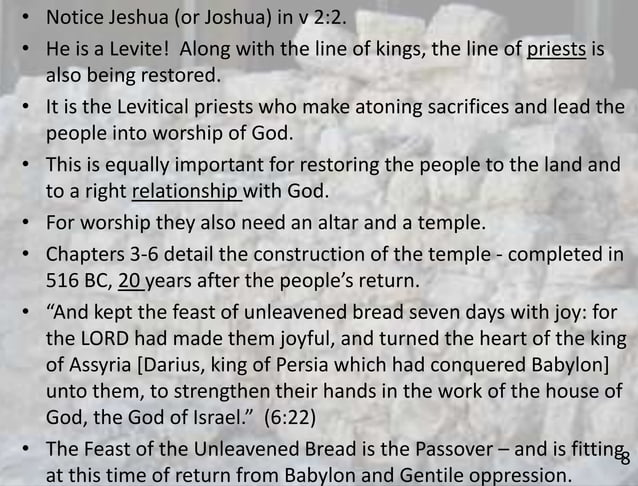 Session 25 Old Testament Overview - Ezra, Nehemiah, and Ester | PPTX ...