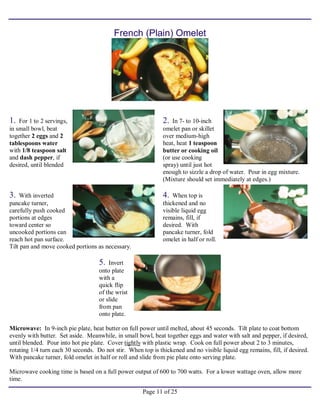 25 pages of basic egg recipes with photos | PDF