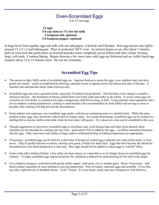 25 pages of basic egg recipes with photos | PDF
