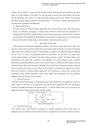 Attribute-based Permission Model for Android Smartphones | PDF