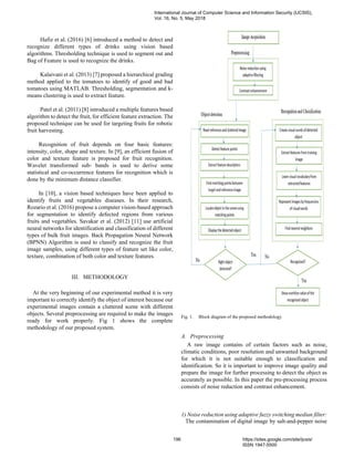 Identification and Recognition of Snack Foods from Cluttered Scene for ...