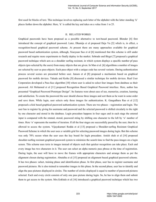 Enhancement of Shoulder-Surfing Resistant Graphical Password Scheme for Cloud using Caesar ...