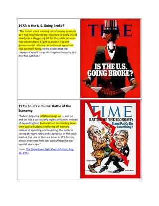 TIME Magazine names 25 People To Blame For The Financial Crisis | PDF