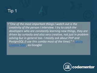 25 php interview questions – codementor | PPT