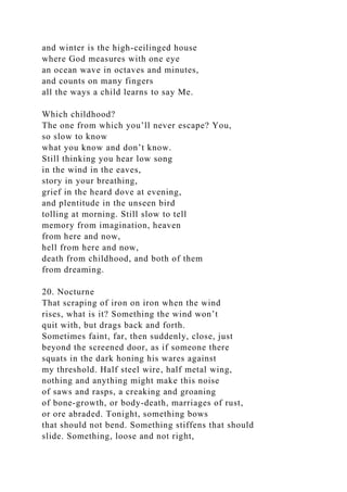25 poems by Li-Young Lee1. THE WEIGHT OF SWEETNESS2. Early i.docx