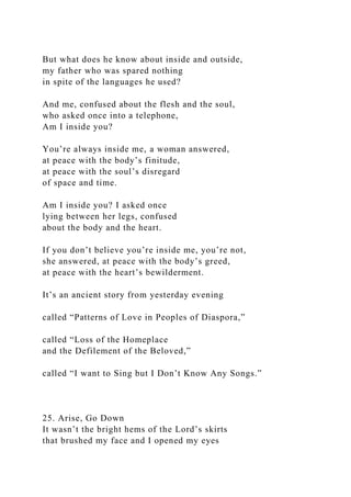 25 poems by Li-Young Lee1. THE WEIGHT OF SWEETNESS2. Early i.docx