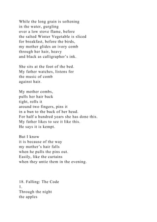 25 poems by Li-Young Lee1. THE WEIGHT OF SWEETNESS2. Early i.docx
