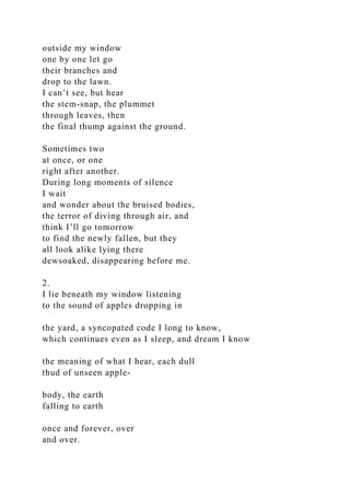 25 poems by Li-Young Lee1. THE WEIGHT OF SWEETNESS2. Early i.docx