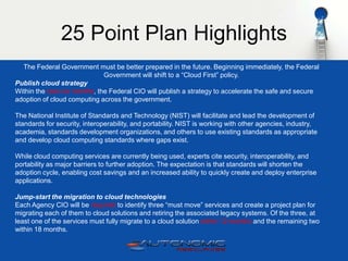 25 Point Plan Highlights | PPT