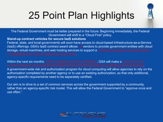 25 Point Plan Highlights | PPT