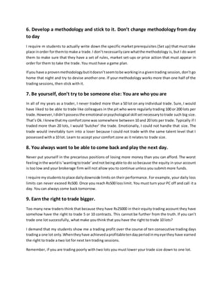 25 points for trading discipline | DOCX