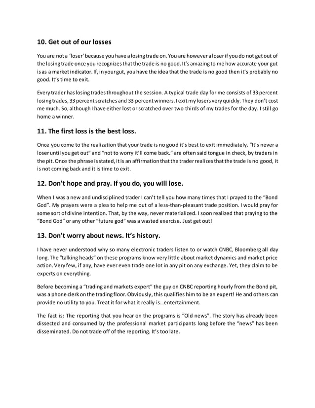 25 points for trading discipline | DOCX | Stocks and Bonds | Personal ...