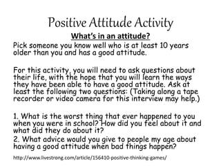10-Preschool Positive Attitude | PPTX