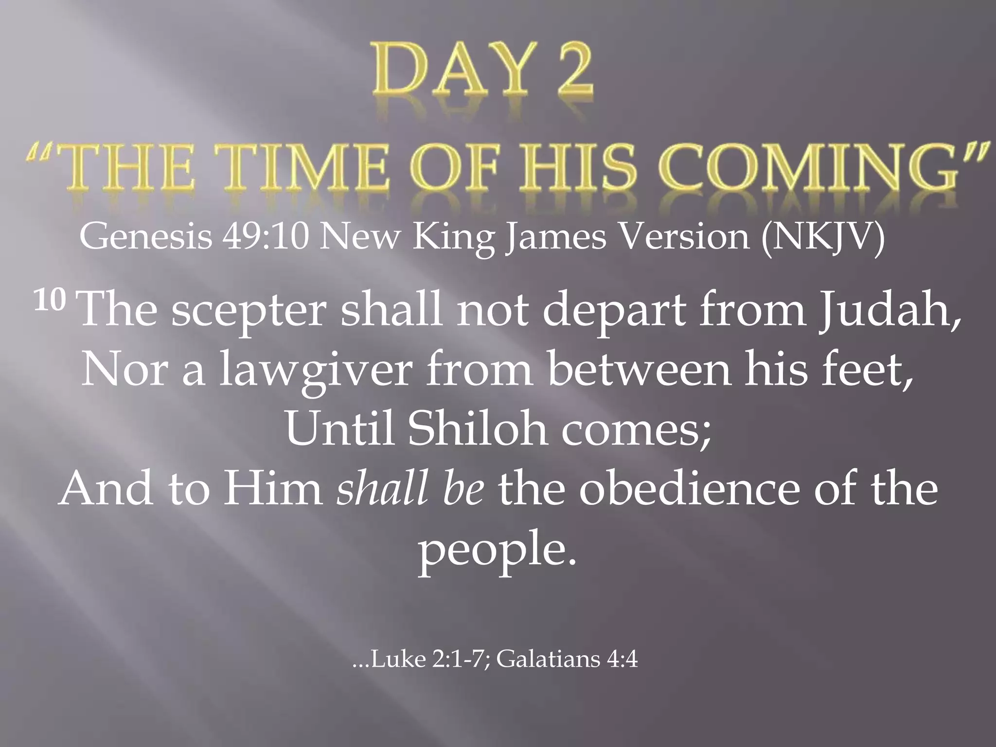 25 prophecies of Christ's first advent | PPT