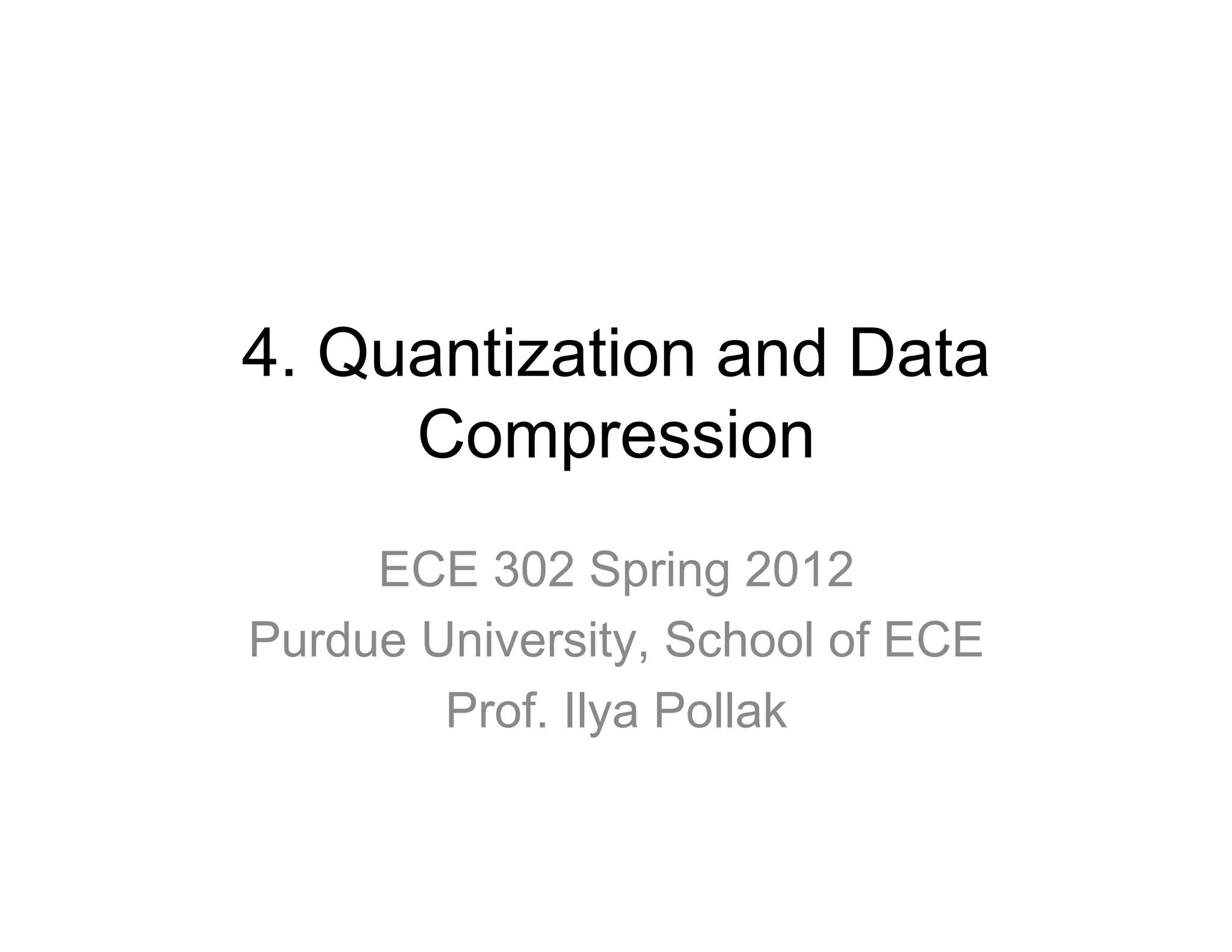 25 quantization and_compression | PPT