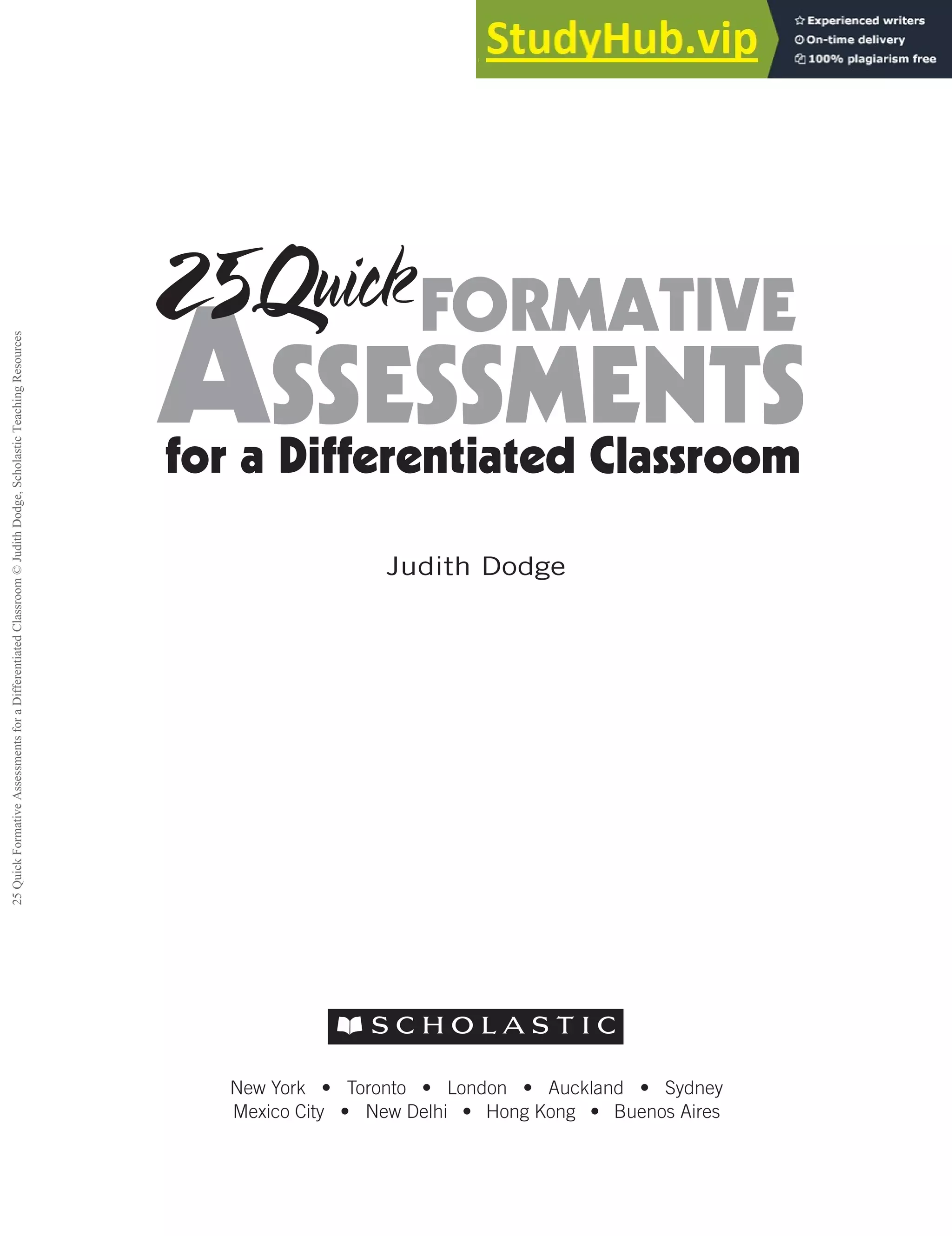 25Quick Formative Assessments | PDF