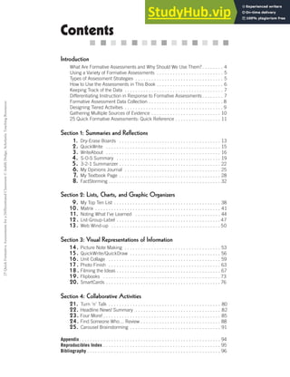 25Quick Formative Assessments | PDF