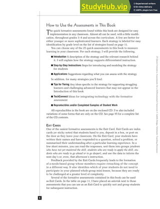 25Quick Formative Assessments | PDF