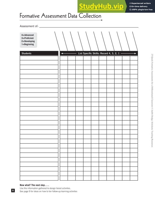 25Quick Formative Assessments | PDF
