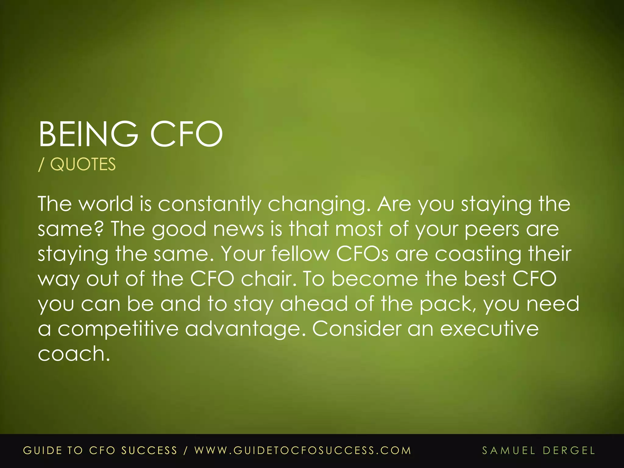 25 Quotes from Guide to CFO Success | PPTX