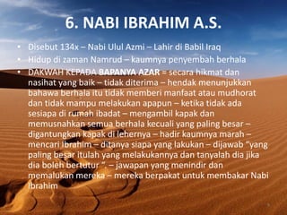 SIRAH 25 rRASUL ADAM A.S. - ISA A.S. | PDF
