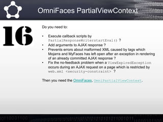 25+ Reasons to use OmniFaces in JSF applications | PPT