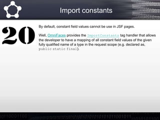 25+ Reasons to use OmniFaces in JSF applications | PPT
