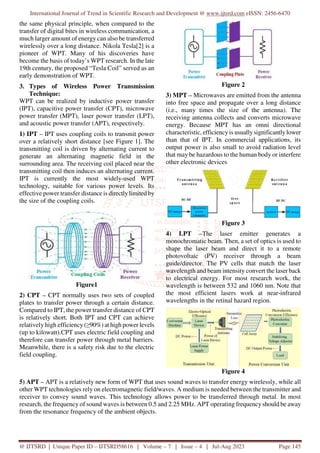 Review Paper on Wireless Power Transfer | PDF