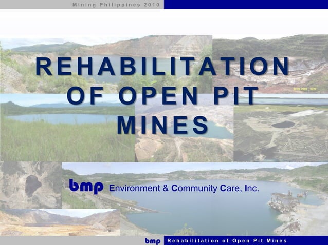 Rehabilitation of Open Pit Mines | PDF