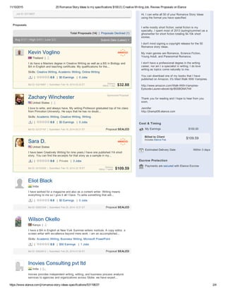 25 romance story ideas to my specifications $100.0 creative writing job ...