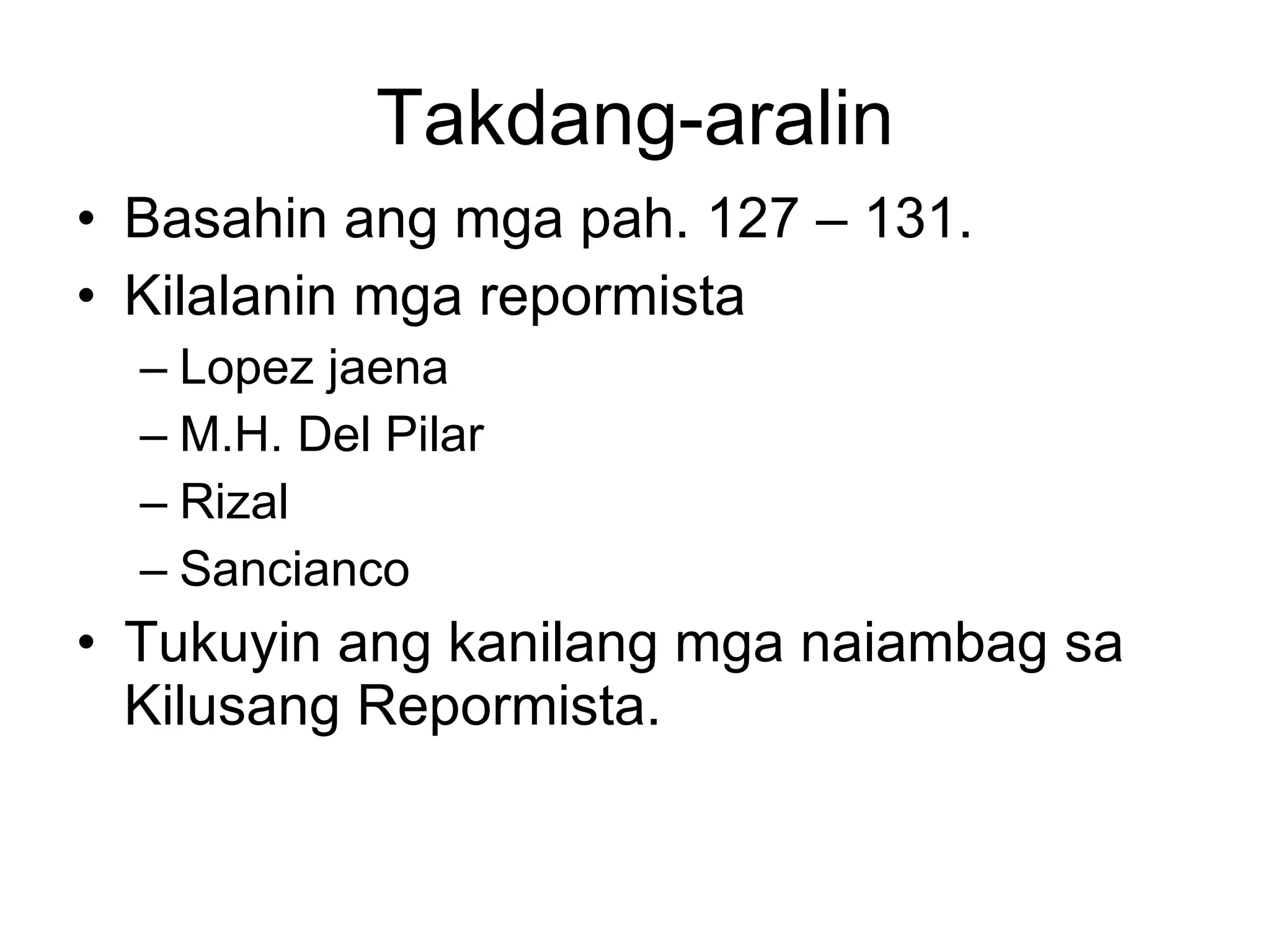 Kilusang Sekularisasyon | PPT