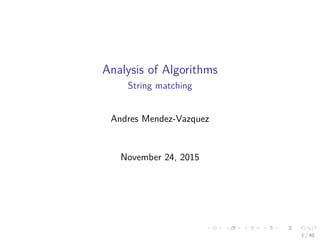 25 String Matching | PPT