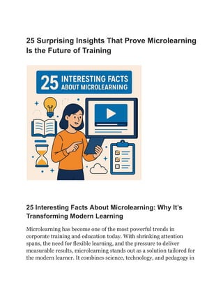 25 Surprising Insights That Prove Microlearning Is the Future of ...