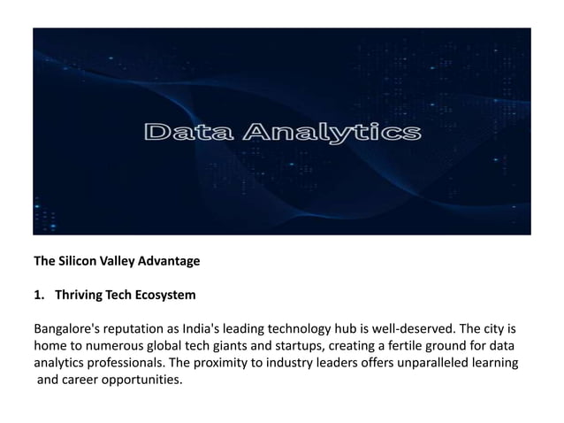 best data analytics courses in bangalore | PPT