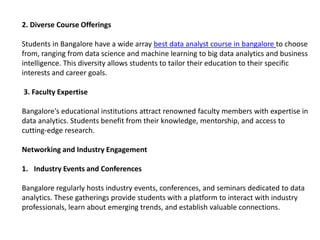 best data analytics courses in bangalore | PPTX