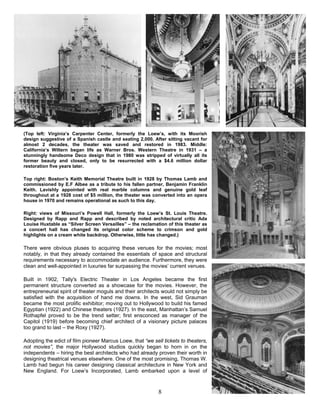 25) The Hollywood Art Tribute To Movie Palaces | PDF