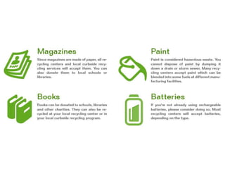 25 Things to Recycle And Reuse | PPTX