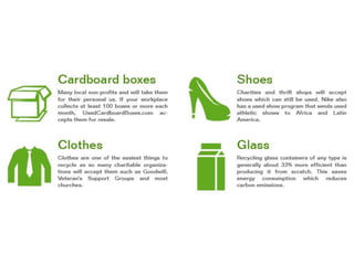 25 Things to Recycle And Reuse | PPTX