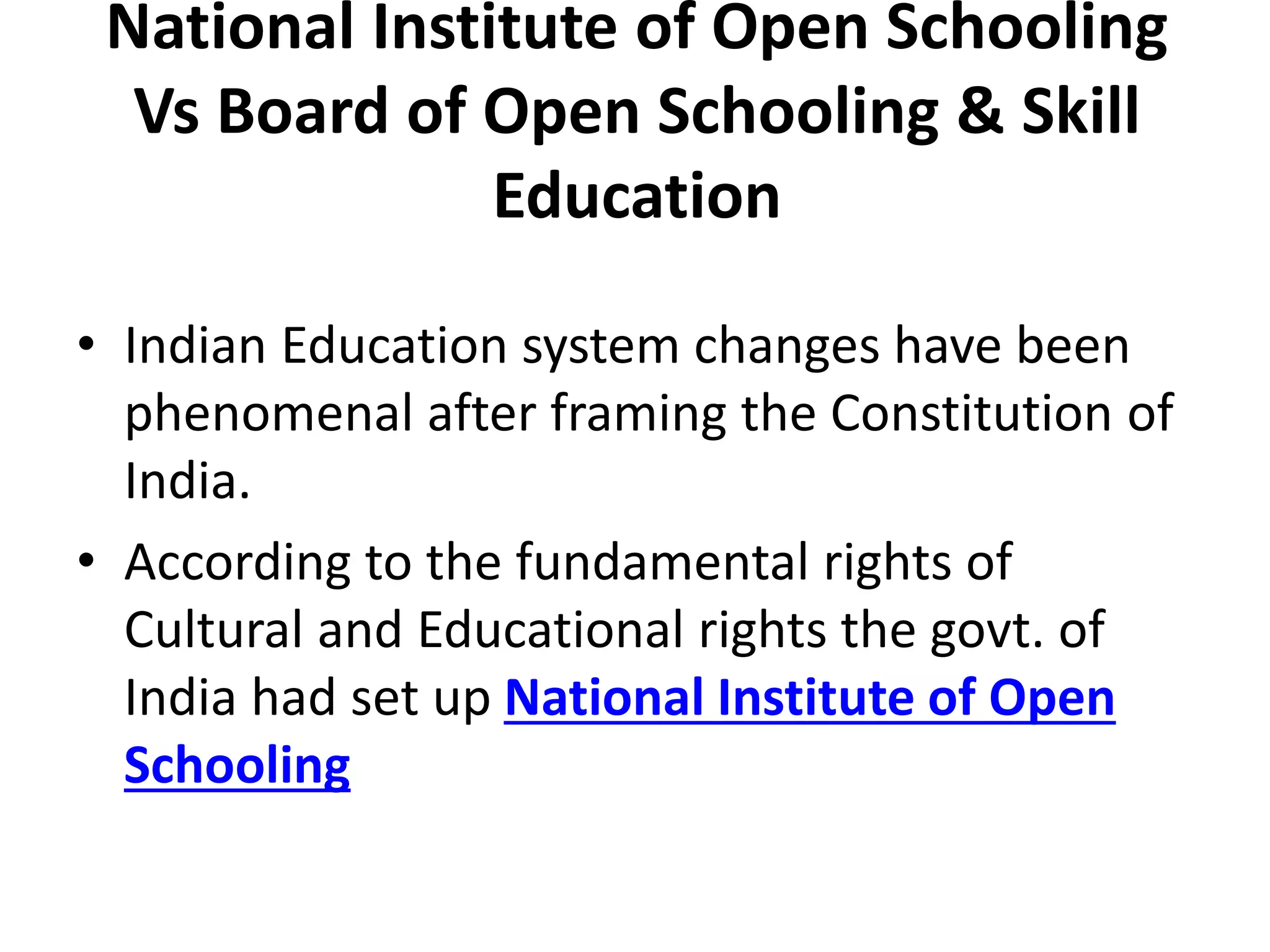 BOSSE: An Open School Board in India | PPTX