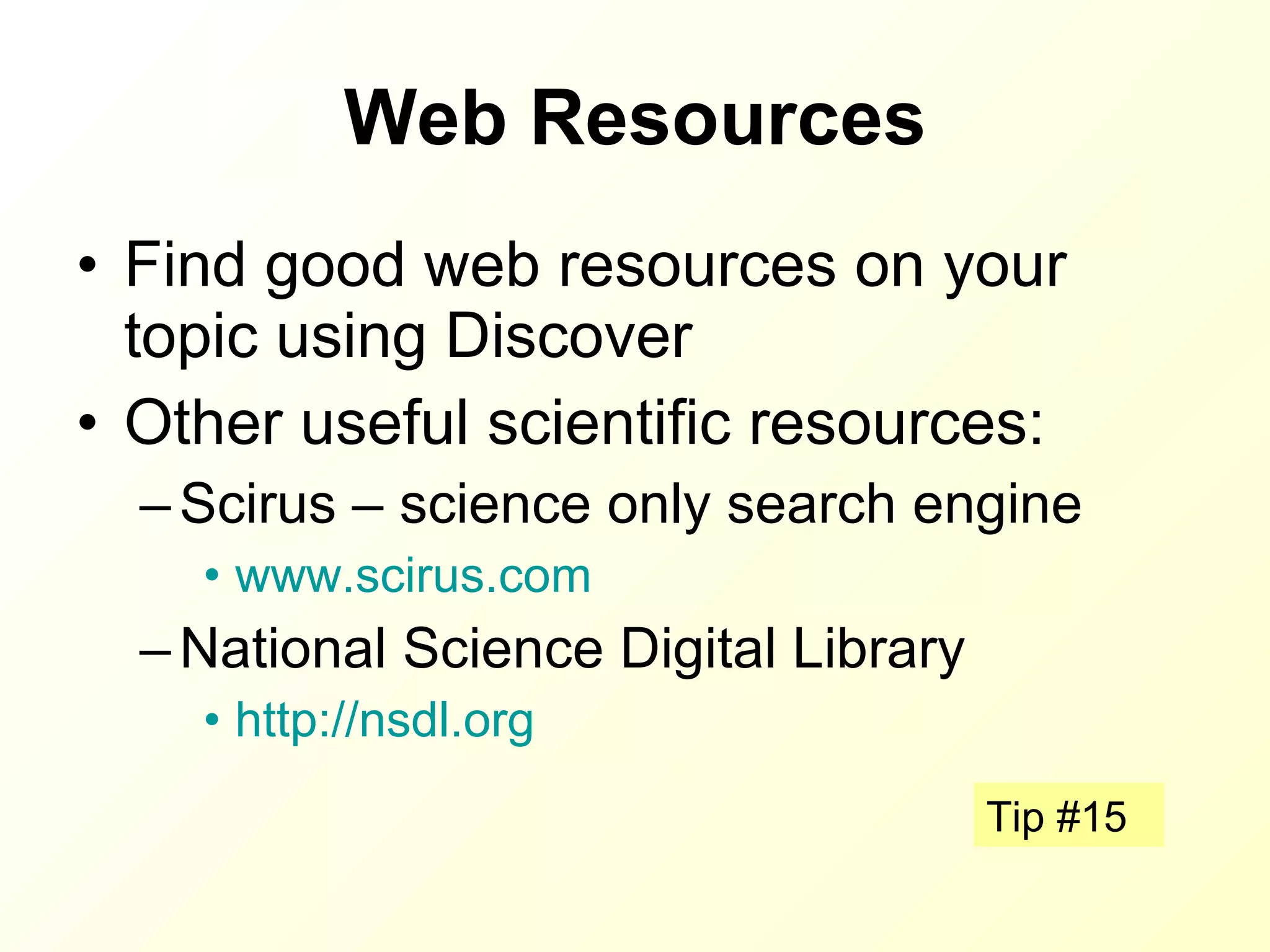 Moon Library - 25 Hot Tips! | PPT