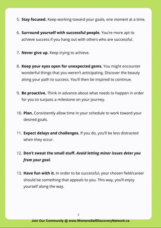 25 tips for success | PDF