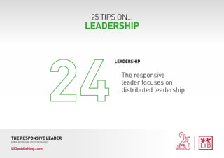 LID Publishing: 25 Tips On Leadership | PPT | Free Download