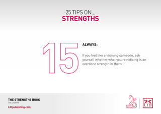25 Tips on Strenghts | PPT
